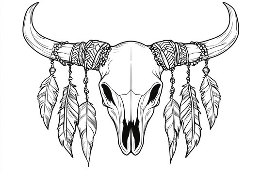 Skull With Feathers Images – Browse 31,549 Stock Photos, Vectors, and ...