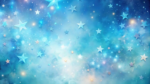Light Blue Stars Wallpaper