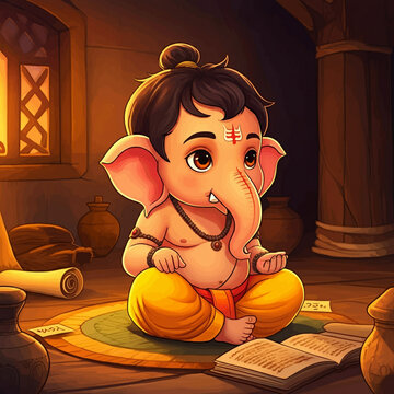 Cartoon Ganpati Images