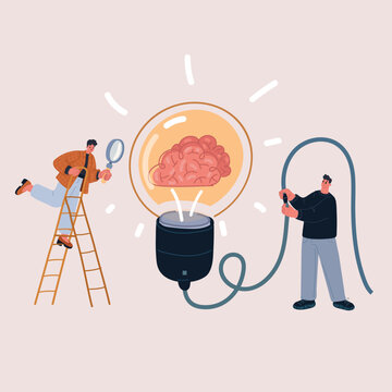 Two People Connect Cartoon Images – Browse 1,821 Stock Photos, Vectors ...