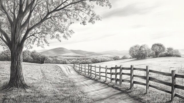 "Landscape Drawing" Images – Browse 4,175 Stock Photos, Vectors, and ...