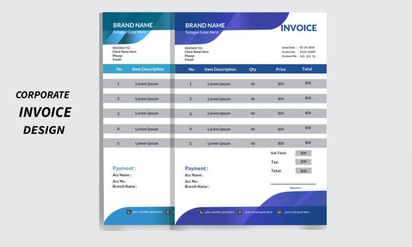 Invoice Design Template Invoices Images – Browse 75,447 Stock Photos ...