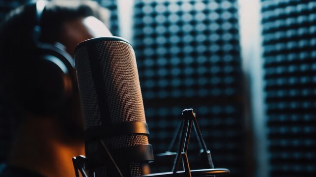 voice acting studio background