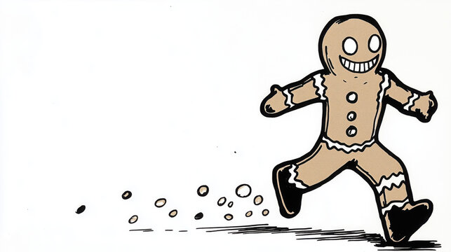 Gingerbread Man Running Shrek