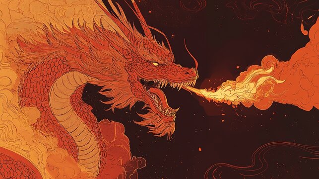 Red Dragon Breathing Fire Images – Browse 7,412 Stock Photos, Vectors ...