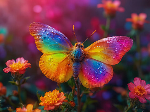 "Rainbow Butterfly" Images – Browse 604 Stock Photos, Vectors, and ...