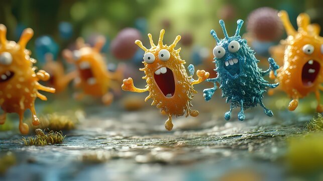 Friendly Bacteria Cartoon Images – Browse 2,623 Stock Photos, Vectors ...