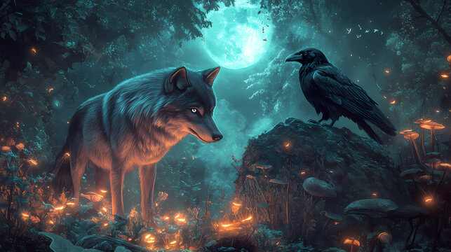 Wolf Raven Desktop Wallpapers 1920x1080 Wolf Wallpapers 1920x1080