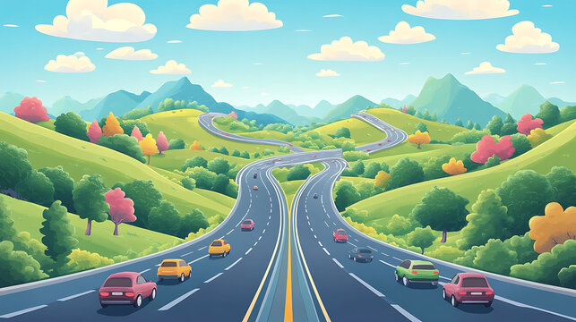 Highway Cartoon 11,600+ Highway Cartoon Stock Illustrations,
