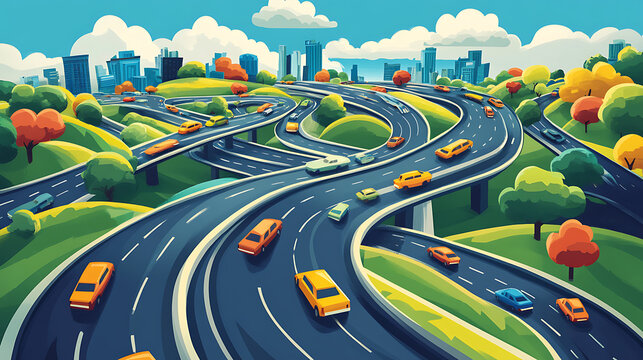 Highway Cartoon 11,600+ Highway Cartoon Stock Illustrations,
