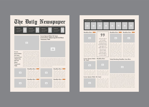 News Paper, Newspaper Template Images – Browse 71,091 Stock Photos ...