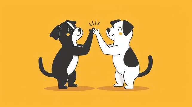 High Five Cartoon Images – Browse 8,590 Stock Photos, Vectors, and ...