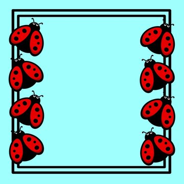 Ladybug Lady Bug Border