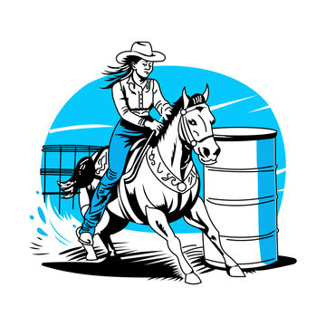 Barrel Racing Pictures Clip Art