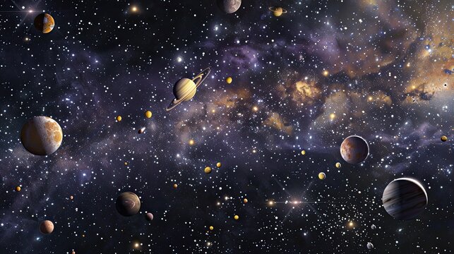 Outer Space Planets And Stars