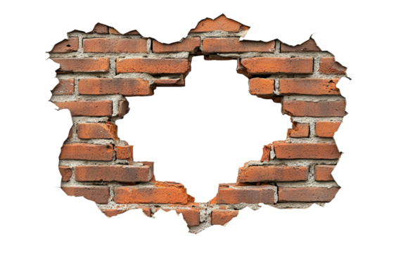 Transparent Background with Brown Brick Tile Pattern