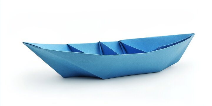 Blue Paper Boat I Created Stained Glass Versions Of Origami Paper