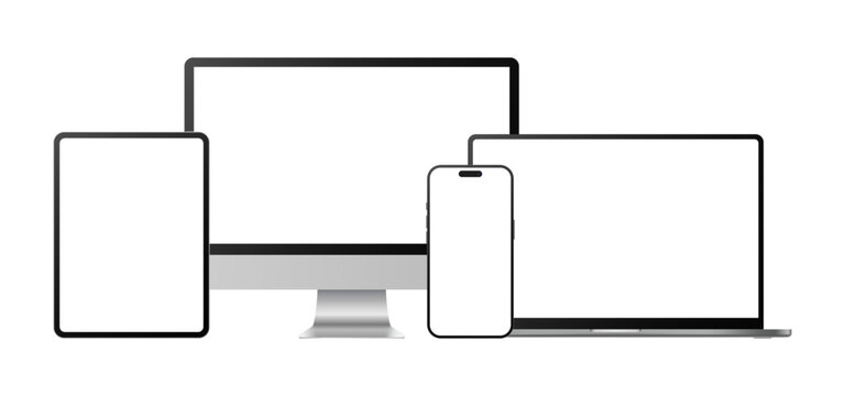 Computer And Iphone Mockup Images – Browse 8,382 Stock Photos, Vectors ...