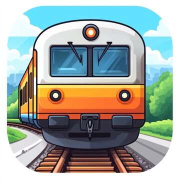 Cartoon Train Front View Train Front PNG Transparent Images Free