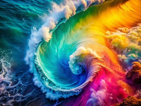 Rainbow Wave Wallpaper 1080p
