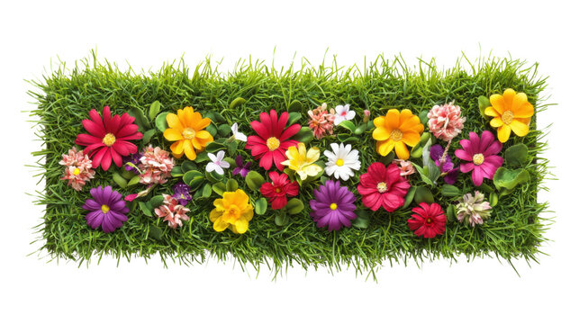 Flower Bed Top View Psd
