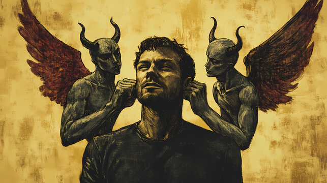 Angel And Devil On Shoulder Images – Browse 516 Stock Photos, Vectors ...