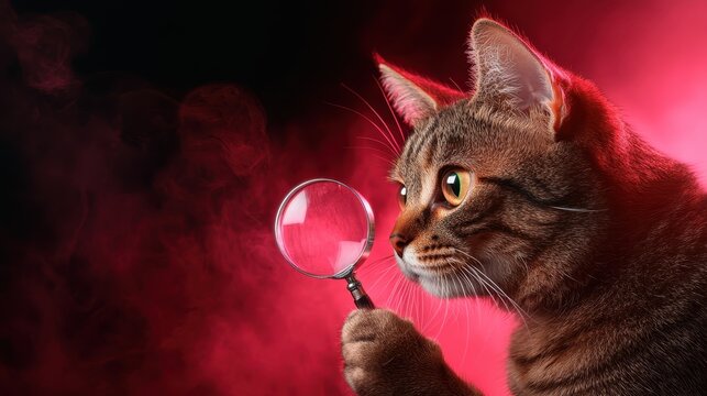 Cat Magnifying Glass Images – Browse 5,535 Stock Photos, Vectors, and ...