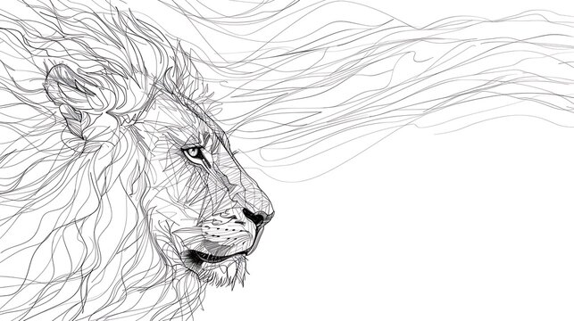 Lion Line Drawing Images – Browse 80,924 Stock Photos, Vectors, and ...