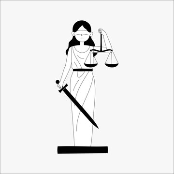 Lady Justice Drawing