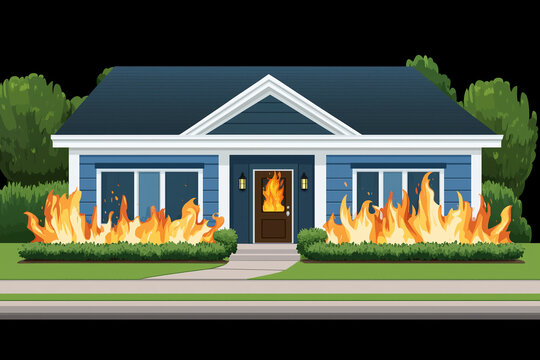 House On Fire Cartoon Images – Browse 25,975 Stock Photos, Vectors, and ...
