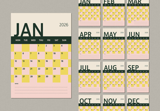 Calendar Templates – Browse 2,642 Stock Photos, Vectors, and Video ...