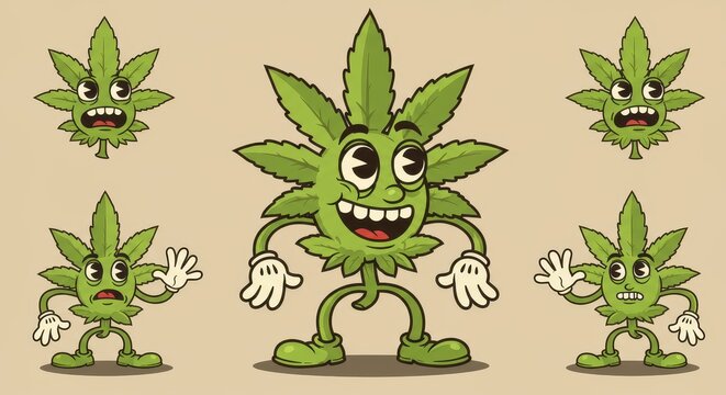 Weed Plant Cartoon