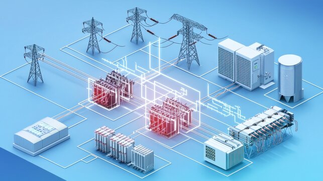 Electric Grid Diagram Images – Browse 5,781 Stock Photos, Vectors, and ...