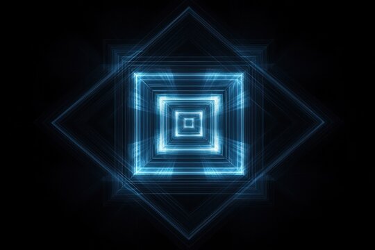 Blue Square Background