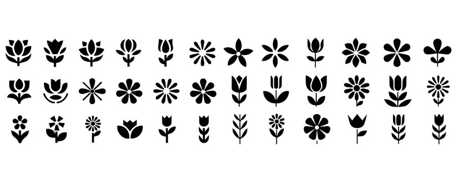 flower icon vector free