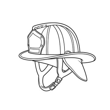 Firefighter Helmet Coloring Pages [2025]