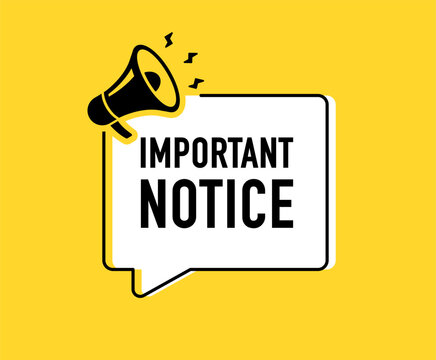Important Notice Clipart