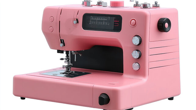 Pink Sewing Machine Clipart