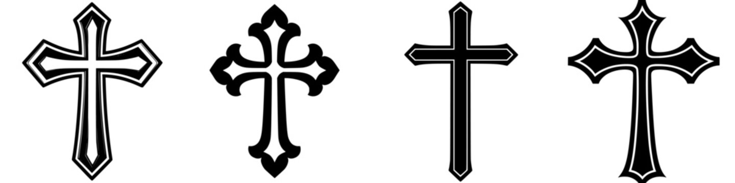 Fancy Cross Designs Clip Art