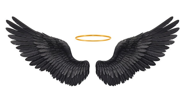 Black Angel Wings Transparent