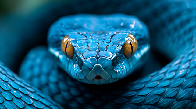 Blue Mamba Snake