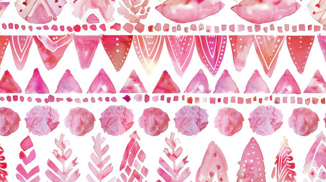 Tribal Print Background Pink