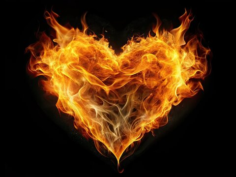 Fire Heart Wallpapers Cute