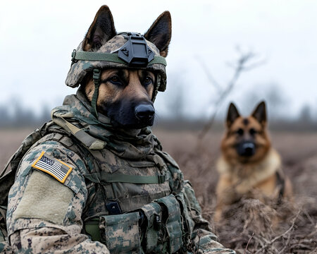 Military German Shepherd Vest