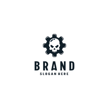 Skull Gear Logo Images – Browse 2,180 Stock Photos, Vectors, and Video ...