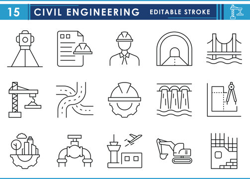 Civil Engineering Symbols Clip Art
