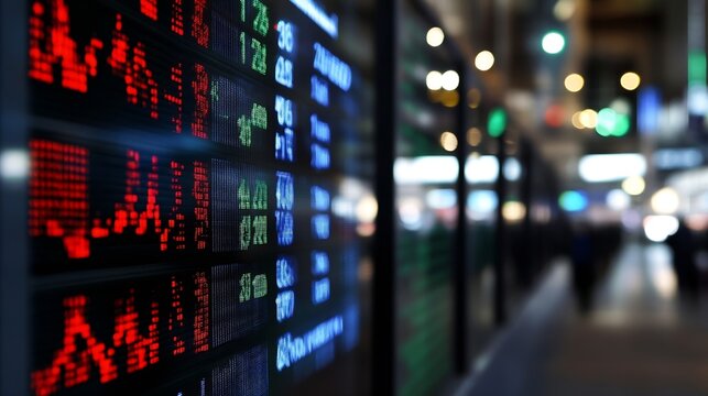 Stock Market Data Display with Ticker Symbols and Charts - Free Stock ...