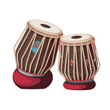 Indian Musical Instruments Clipart