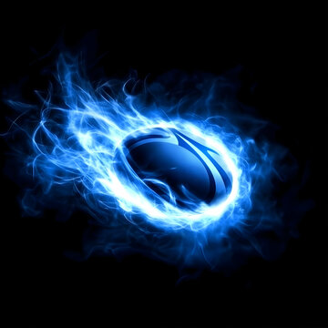 Blue Fireball Wallpaper