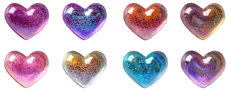Multi Heart PNGs – Transparent Background Images | PikWizard